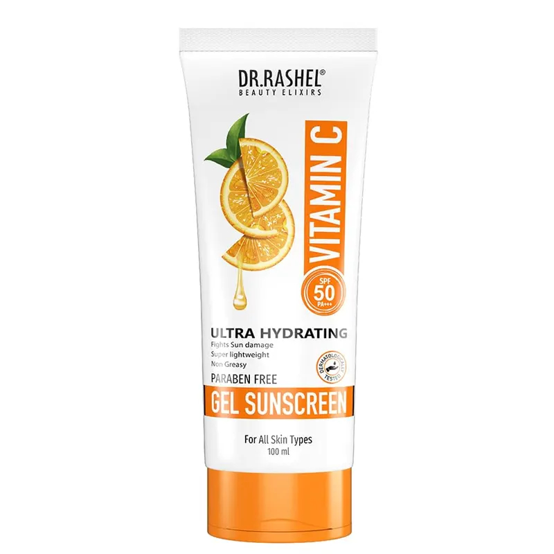 Dr Rashel best Vitamin C Gel Sunscreen Spf 50 Pa+++ Ultra Hydrating For ...